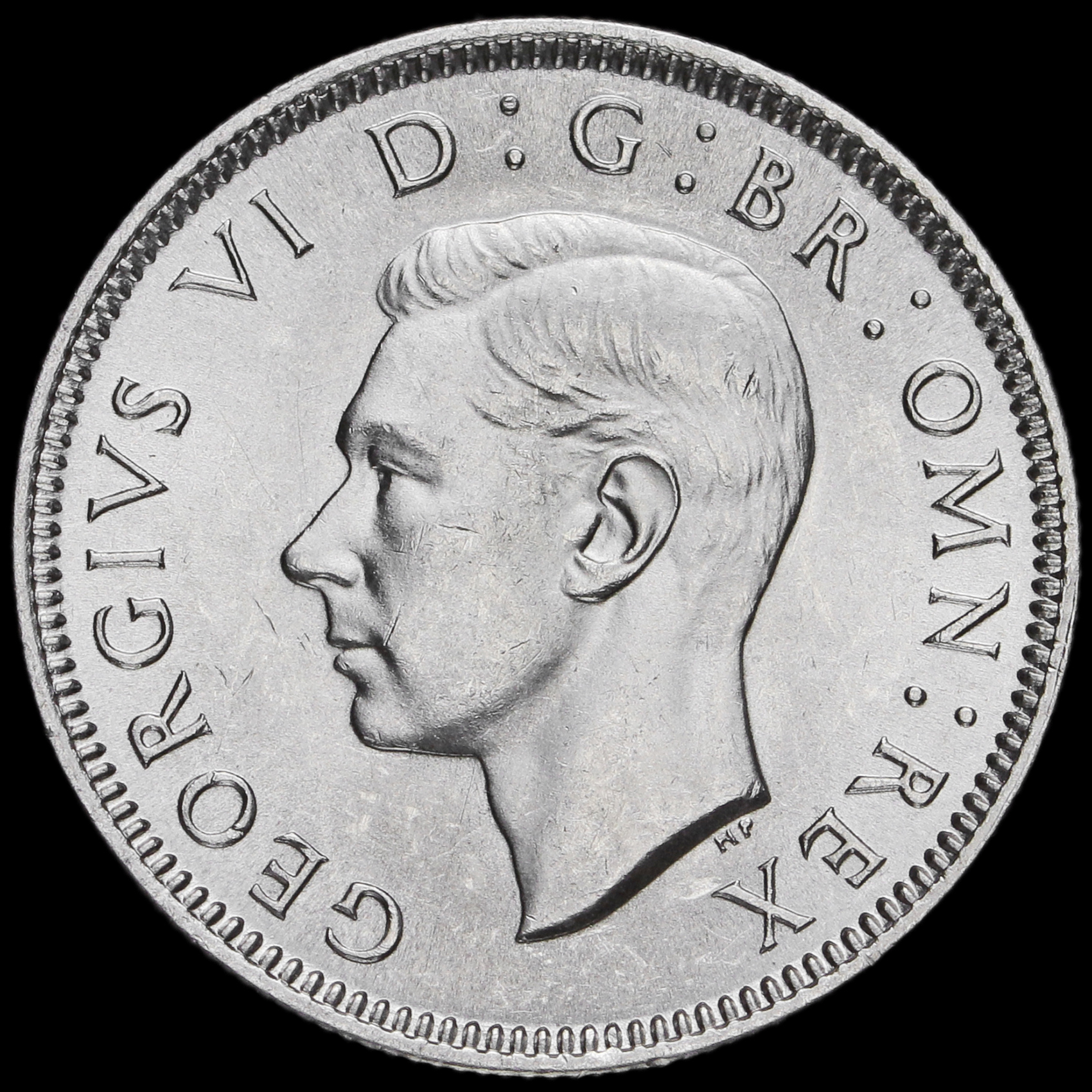 1938 George VI Silver Scottish Shilling, Scarce, UNC