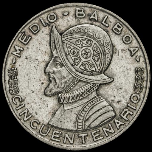 Panama 1953 Silver 1/2 Balboa