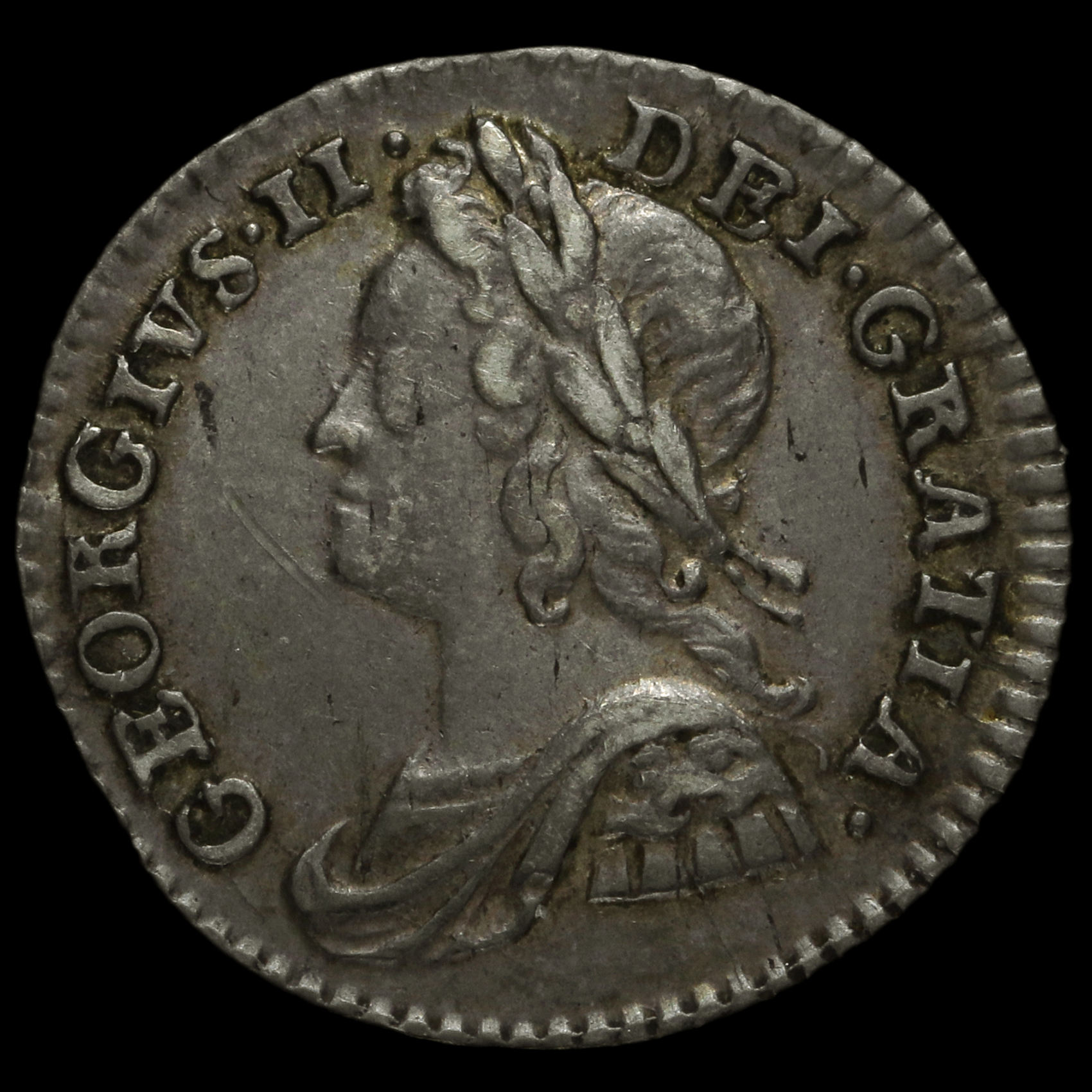 1746/6 George II Early Milled Silver Maundy Penny