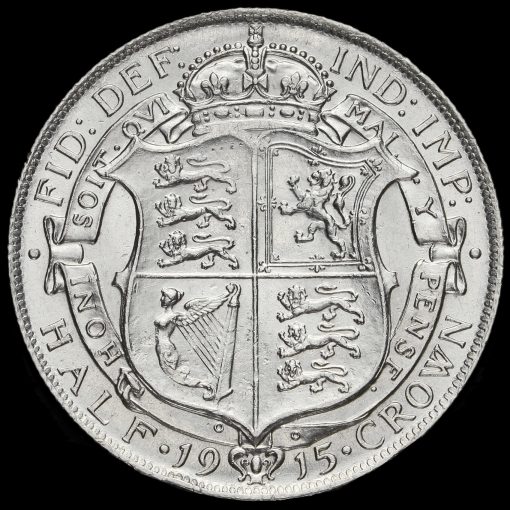 1915 George V Silver Half Crown, G/EF #5