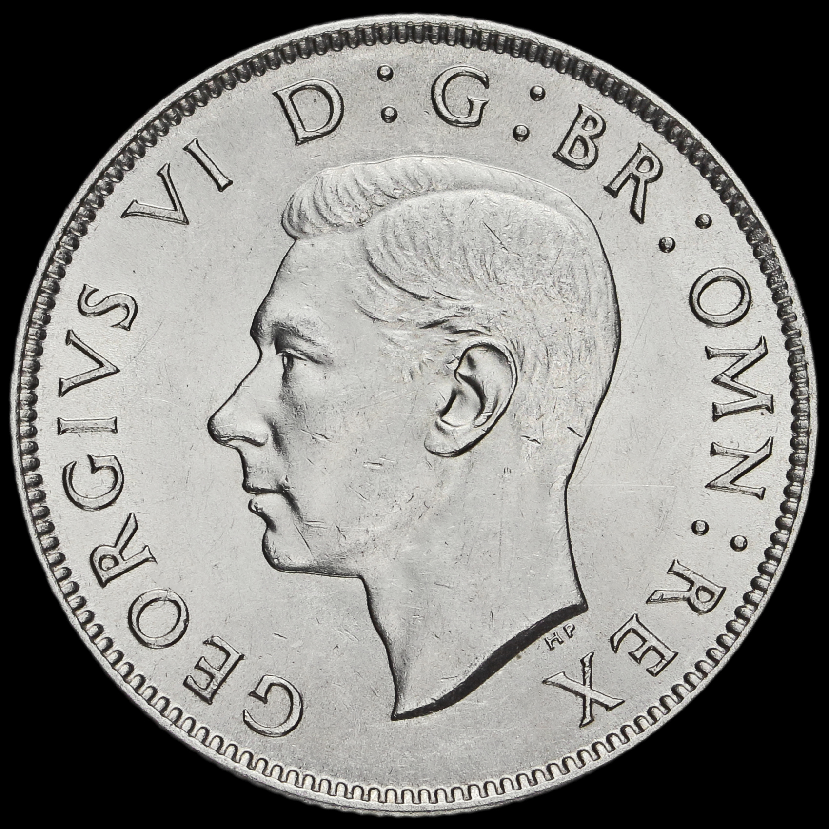 1944 George VI Silver Two Shilling Coin / Florin, A/UNC