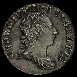 1762 George III Early Milled Silver Threepence