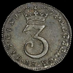 1762 George III Early Milled Silver Threepence
