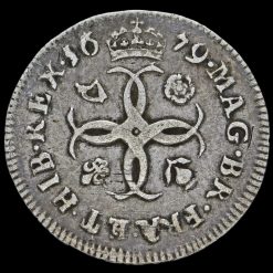 1679 Charles II Early Milled Silver Maundy Fourpence, VF