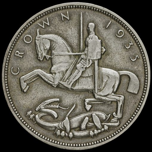 1935 King George V Rocking Horse Silver Jubilee Crown GVF