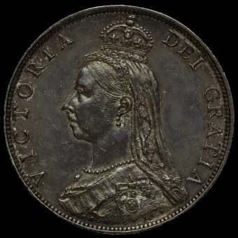 1858 Queen Victoria Gothic Florin