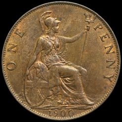 1900 Queen Victoria Veiled Head Penny, G/EF
