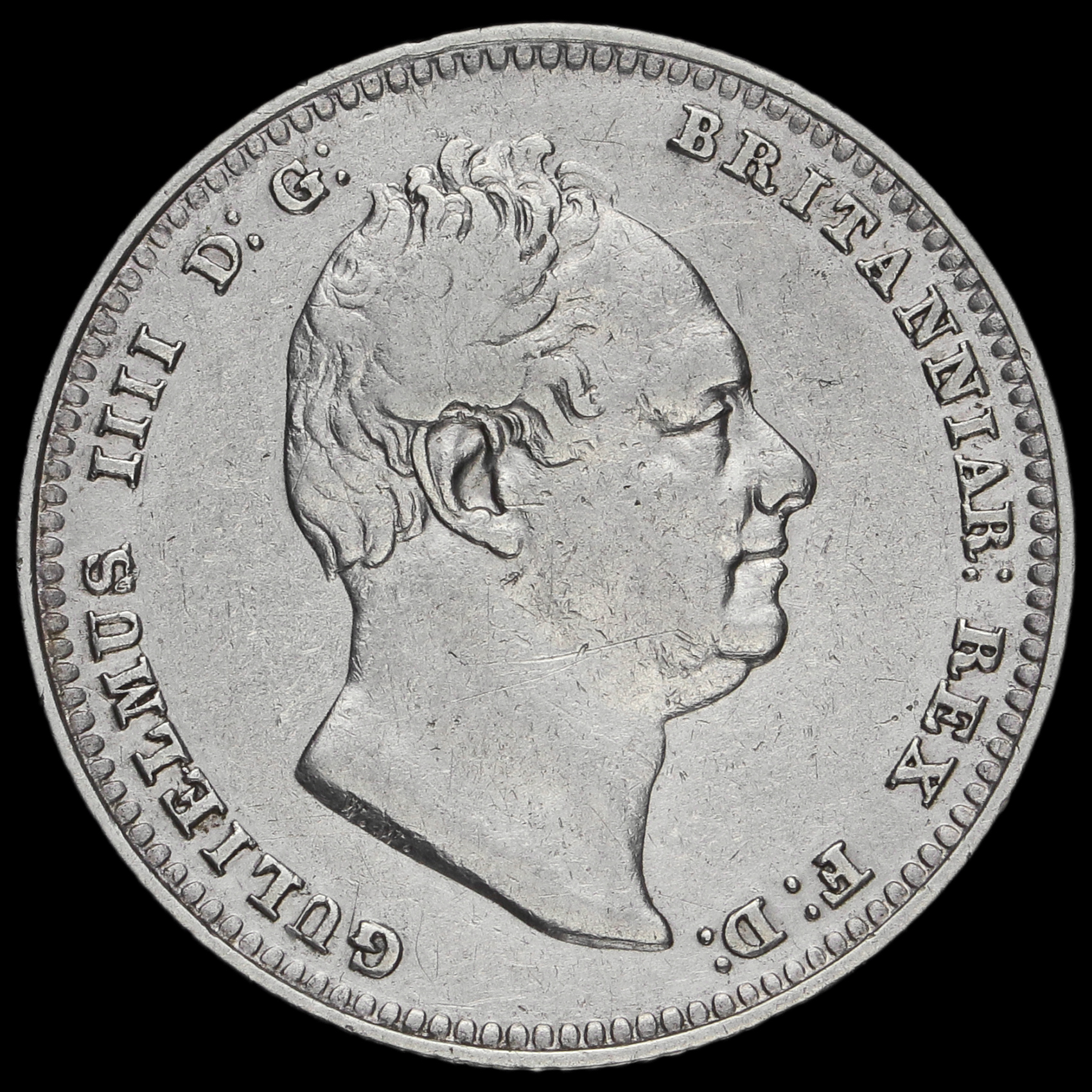 1834 William IV Milled Silver Shilling