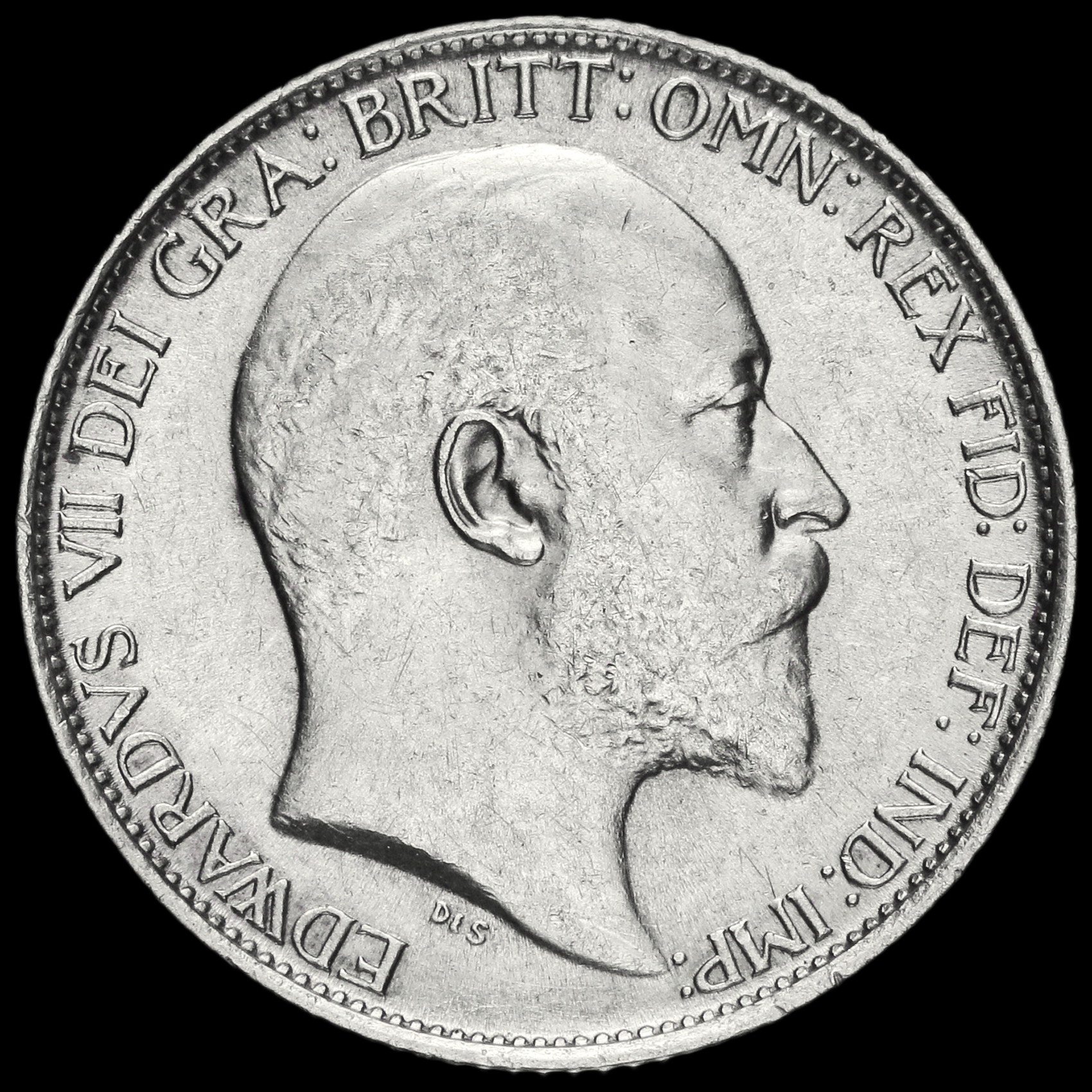 1907 Edward VII Silver Sixpence, Scarce, G/EF