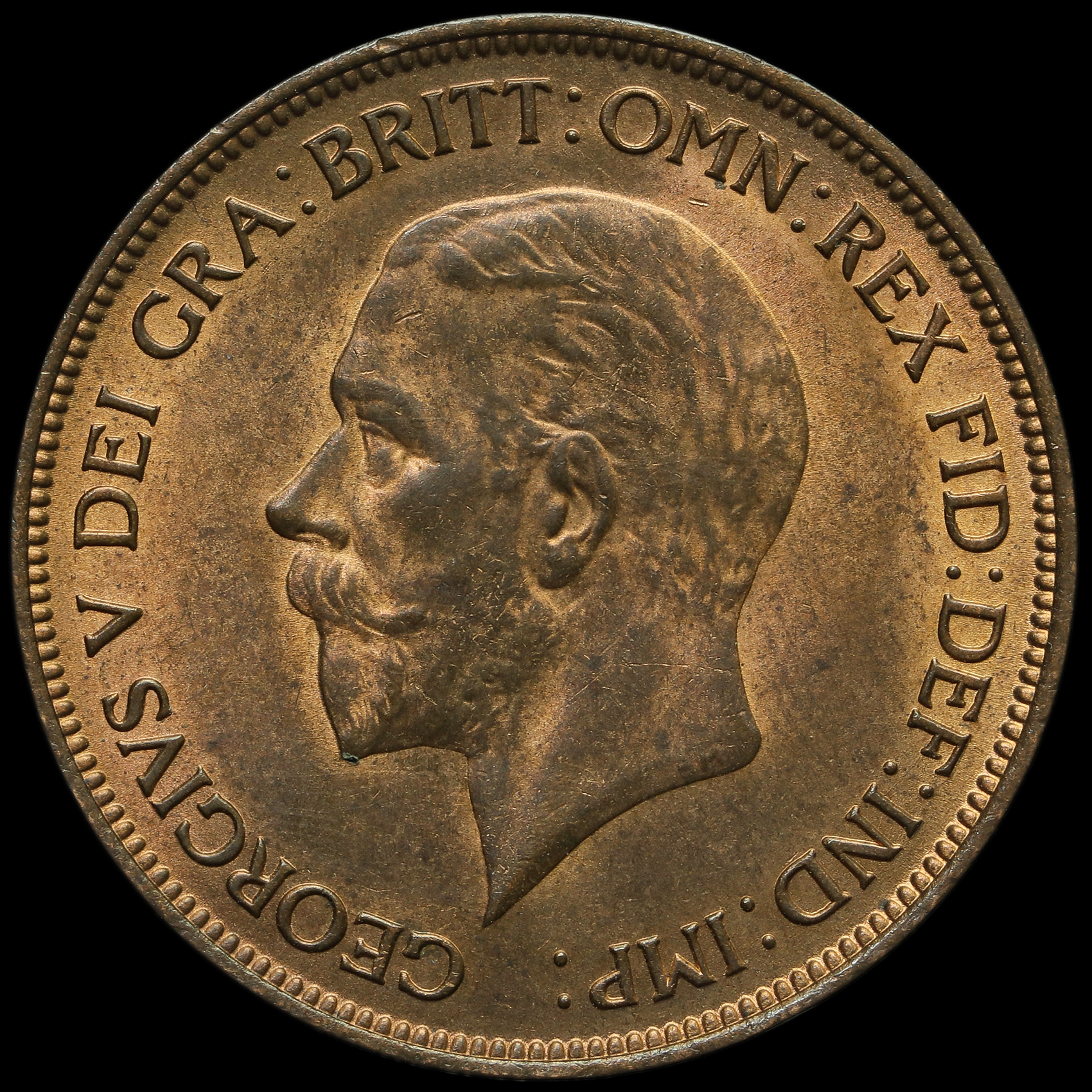1935 George V Penny, A/UNC