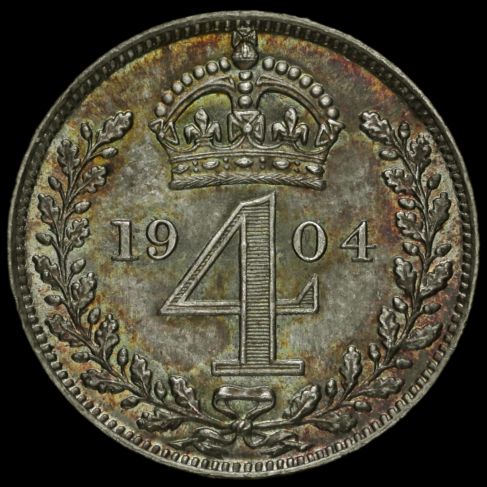1904 Edward VII Silver Maundy Fourpence