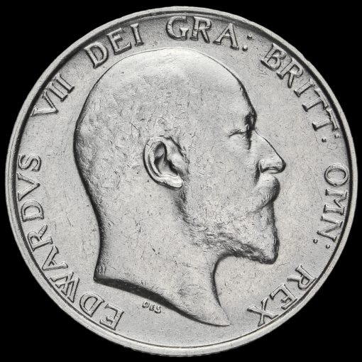 1907 Edward VII Silver Shilling, Scarce, GVF