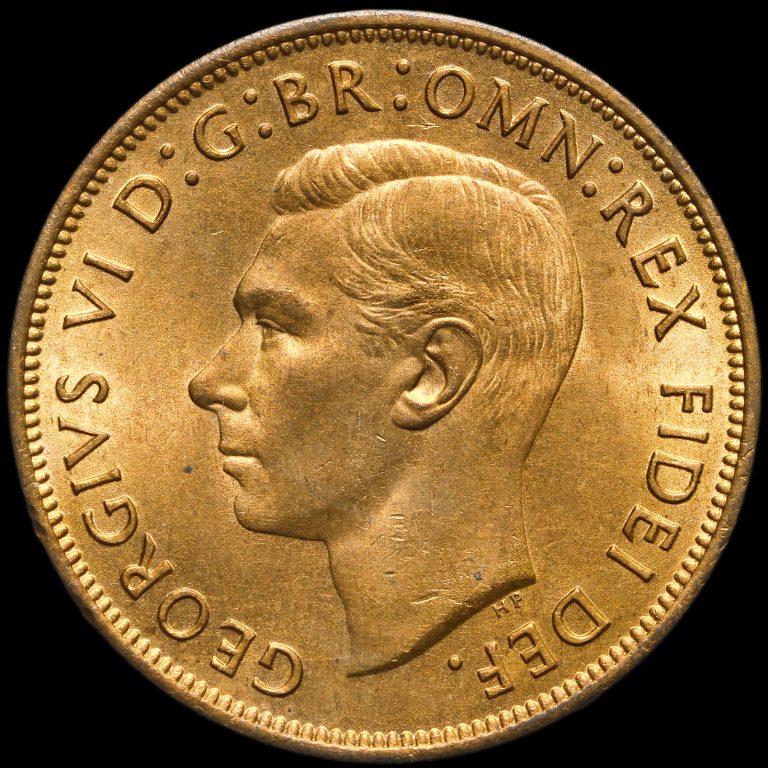 1951 George VI Penny, UNC