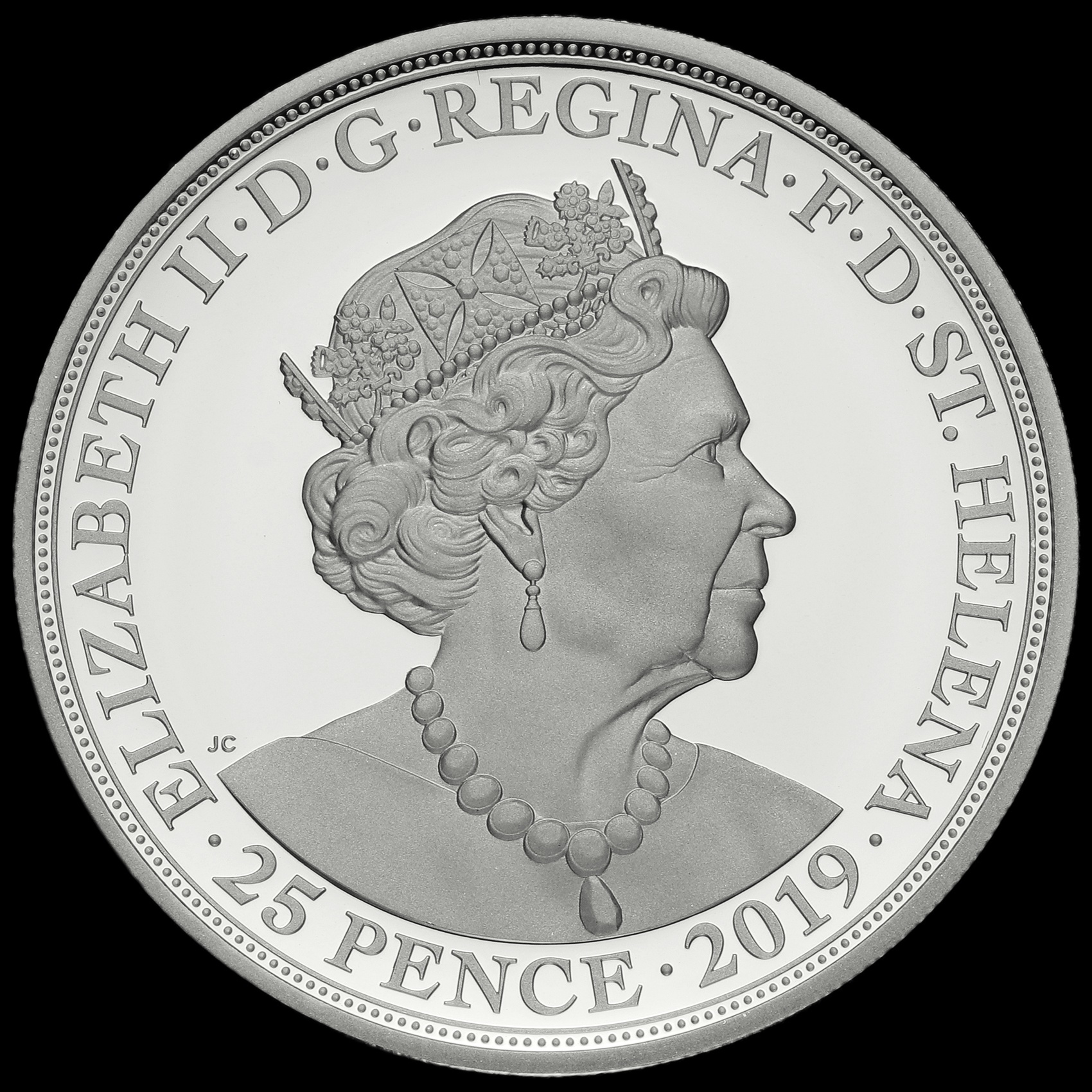 East India Company 2019 St. Helena Silver Proof 1 Oz Cartwheel Penny