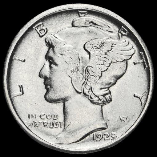 USA 1929 Silver Mercury Dime, UNC
