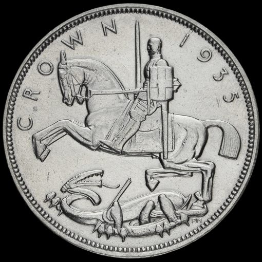 1935 King George V Rocking Horse Silver Jubilee Crown, A/UNC