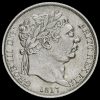 1817 George III Milled Silver Shilling, EF