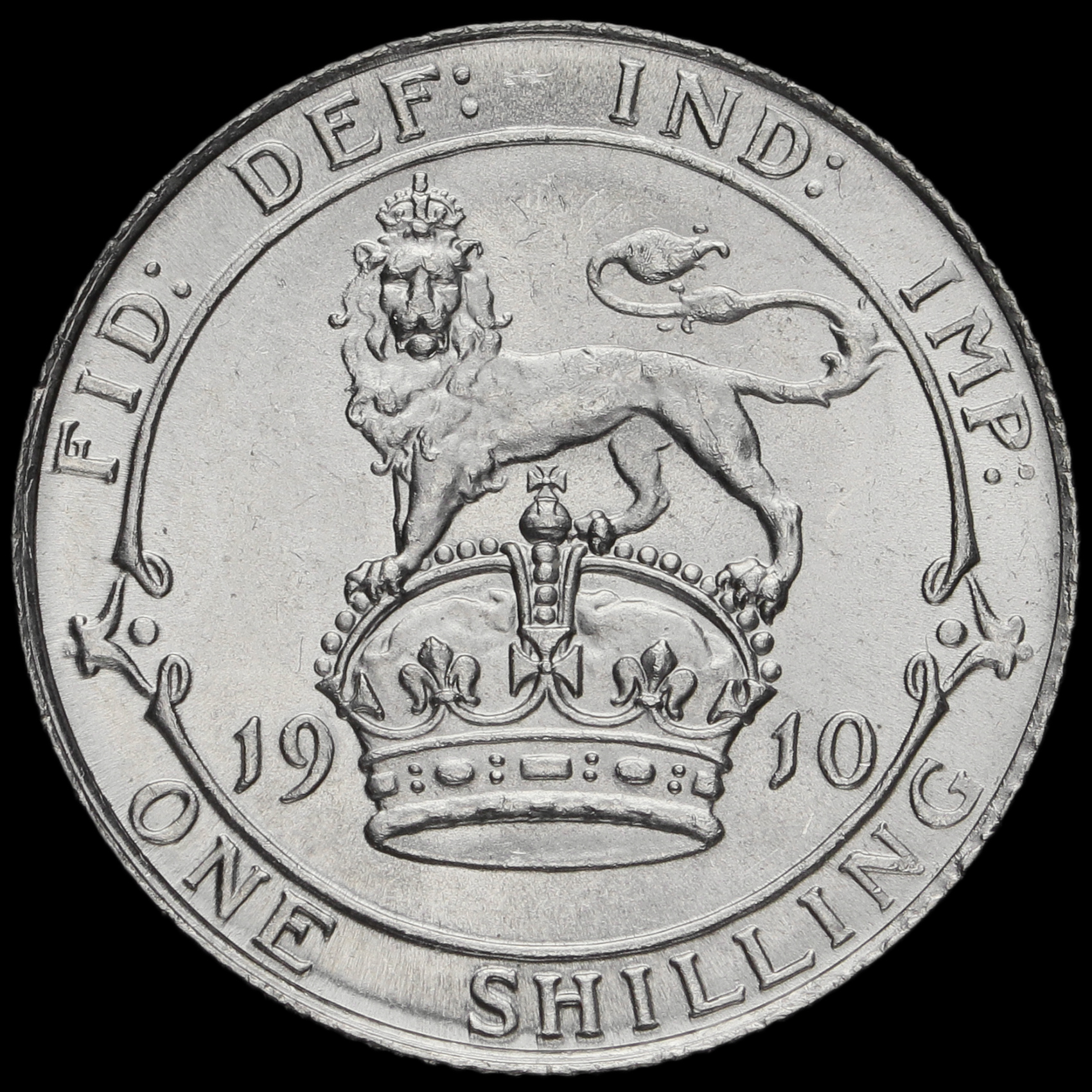 1910 Edward VII Silver Shilling, A/UNC #2