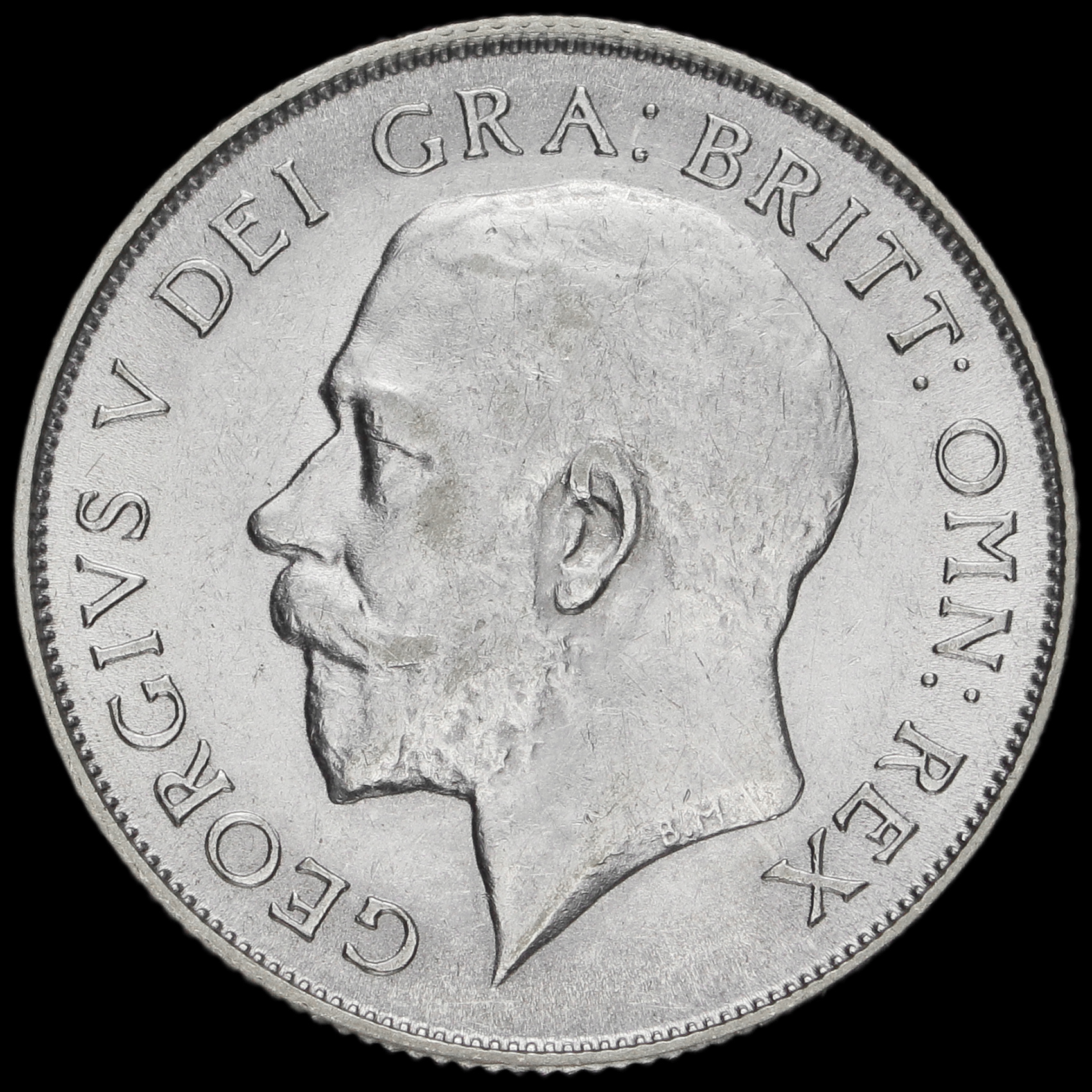 1926 George V Silver Shilling, Second Coinage, Scarce, GVF