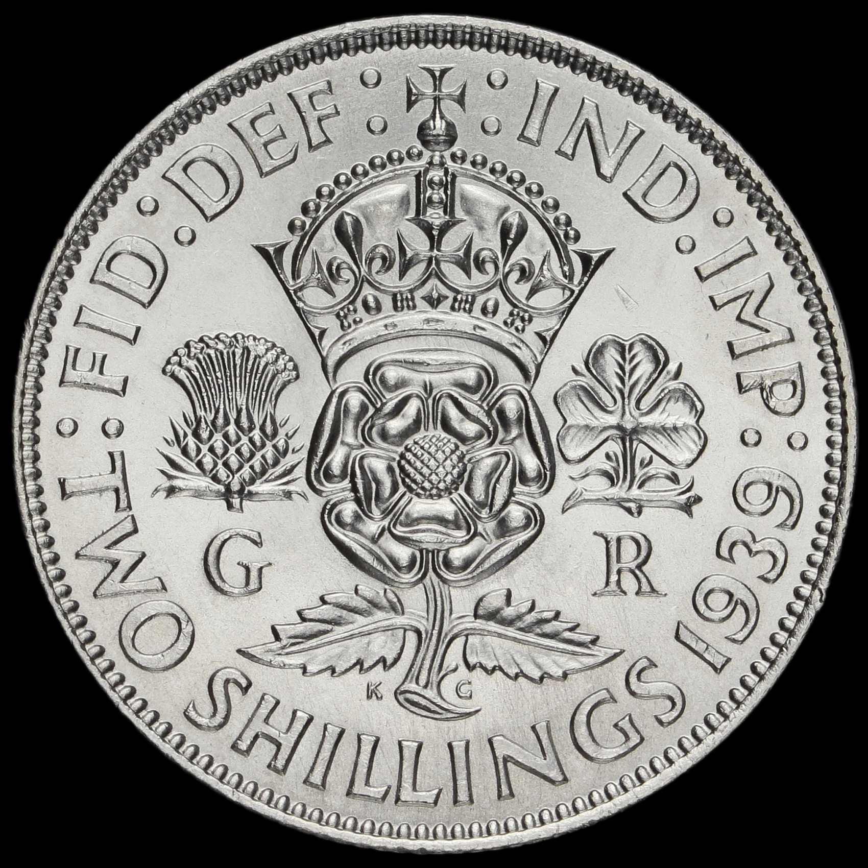 1939 George VI Silver Two Shilling Coin / Florin