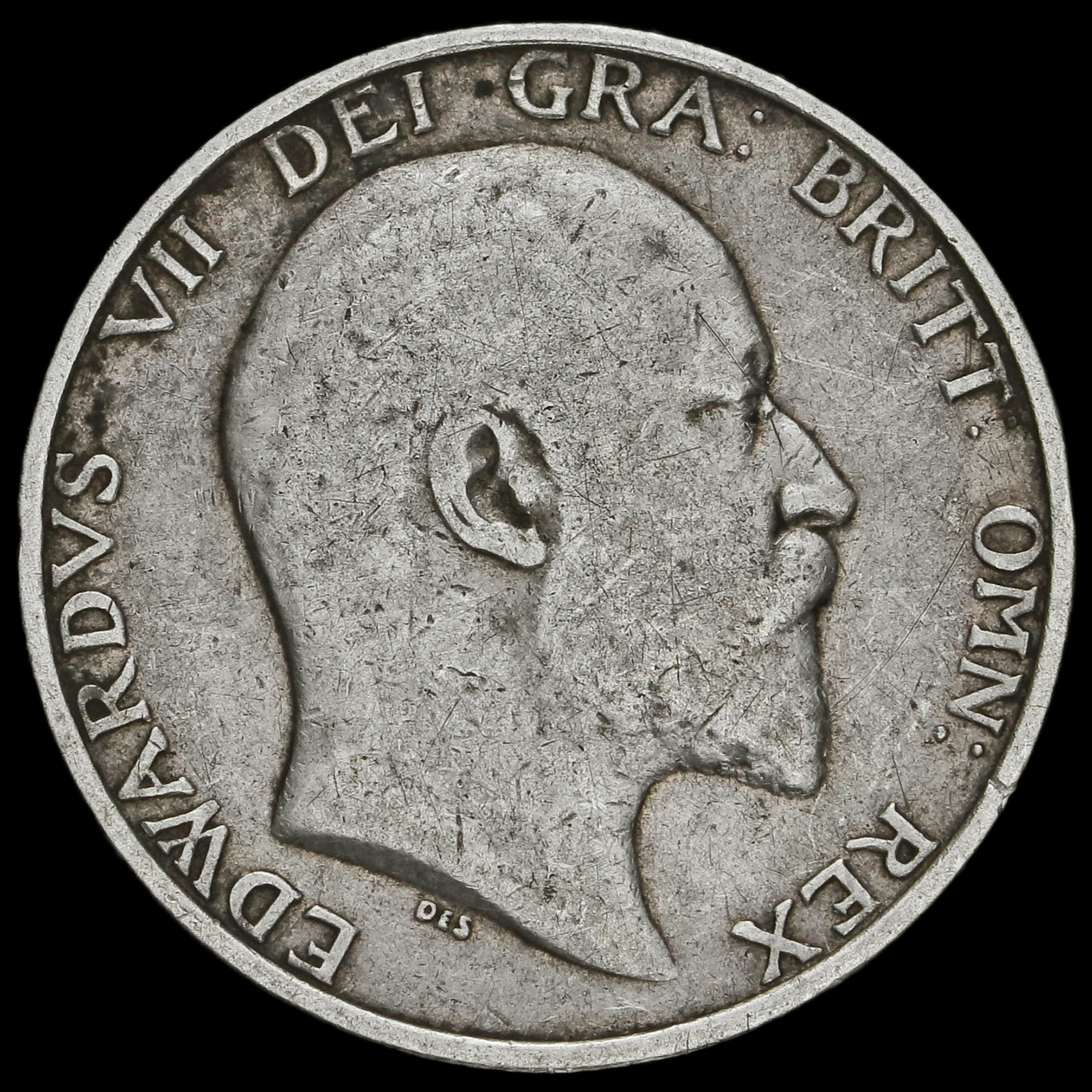 1905 Edward VII Silver Shilling, Very Rare (ESC R2)