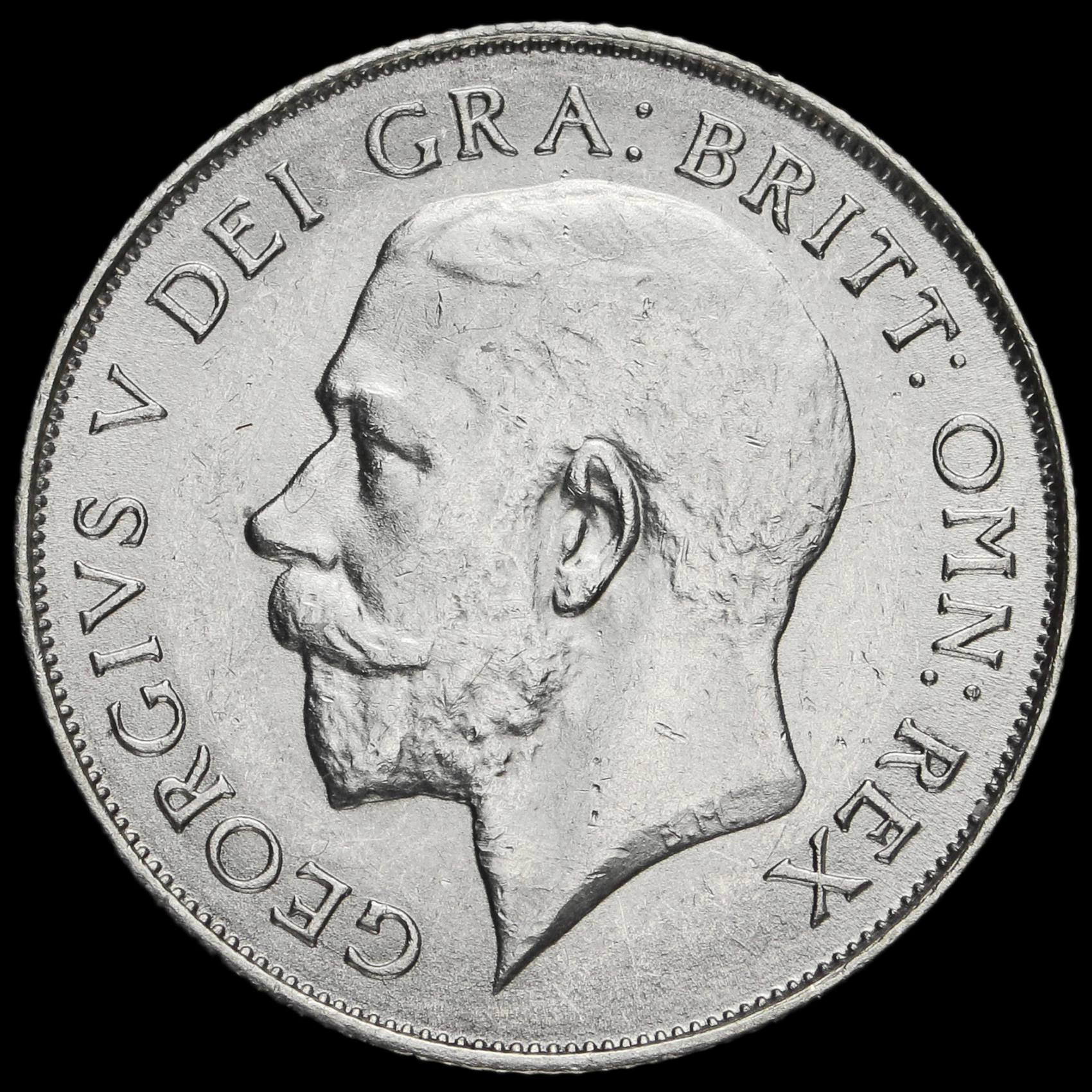 1926 George V Silver Shilling, Second Coinage, Scarce, A/UNC