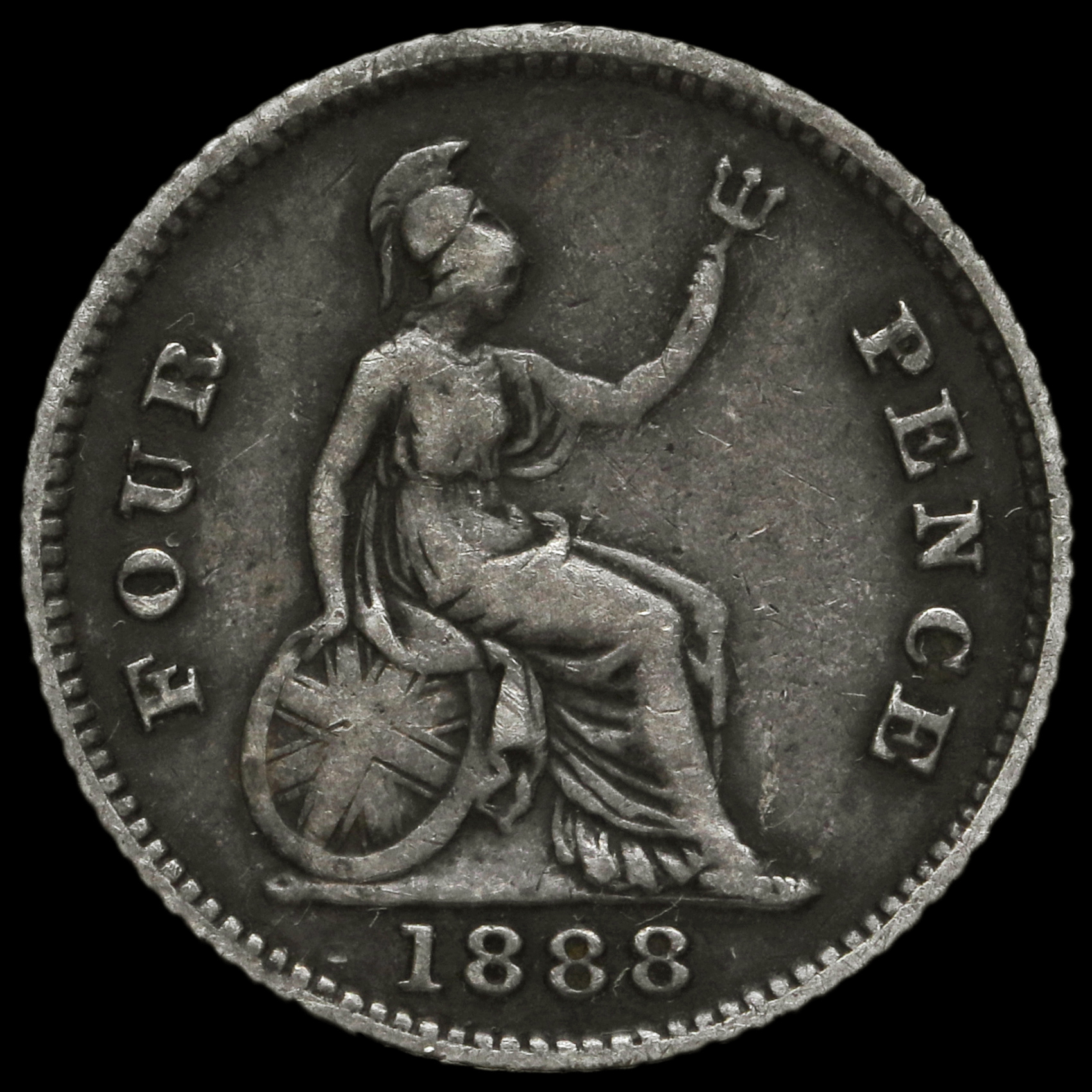 1888 Queen Victoria Jubilee Head Silver Groat