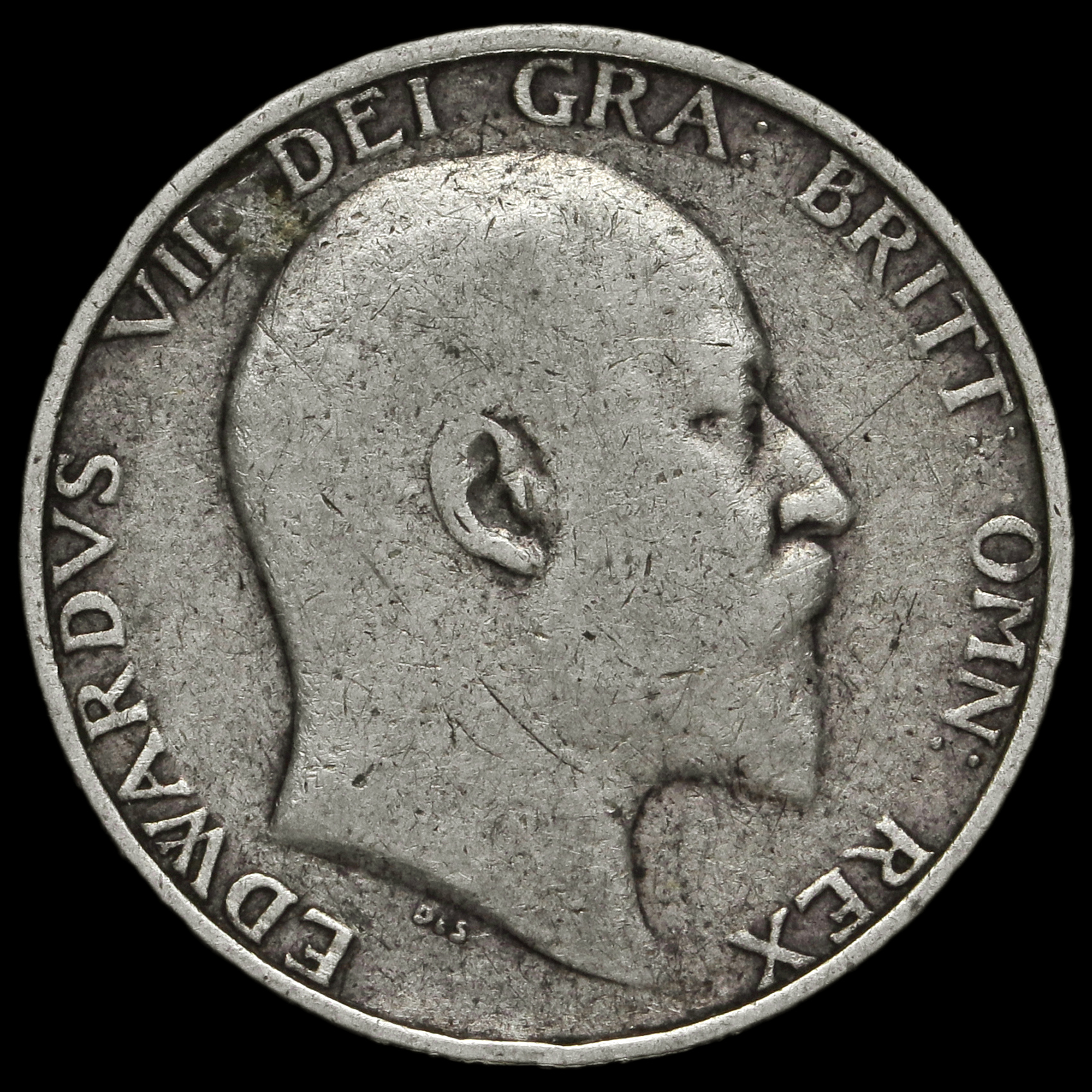 1905 Edward VII Silver Shilling, Very Rare (ESC R2), Fine / GF