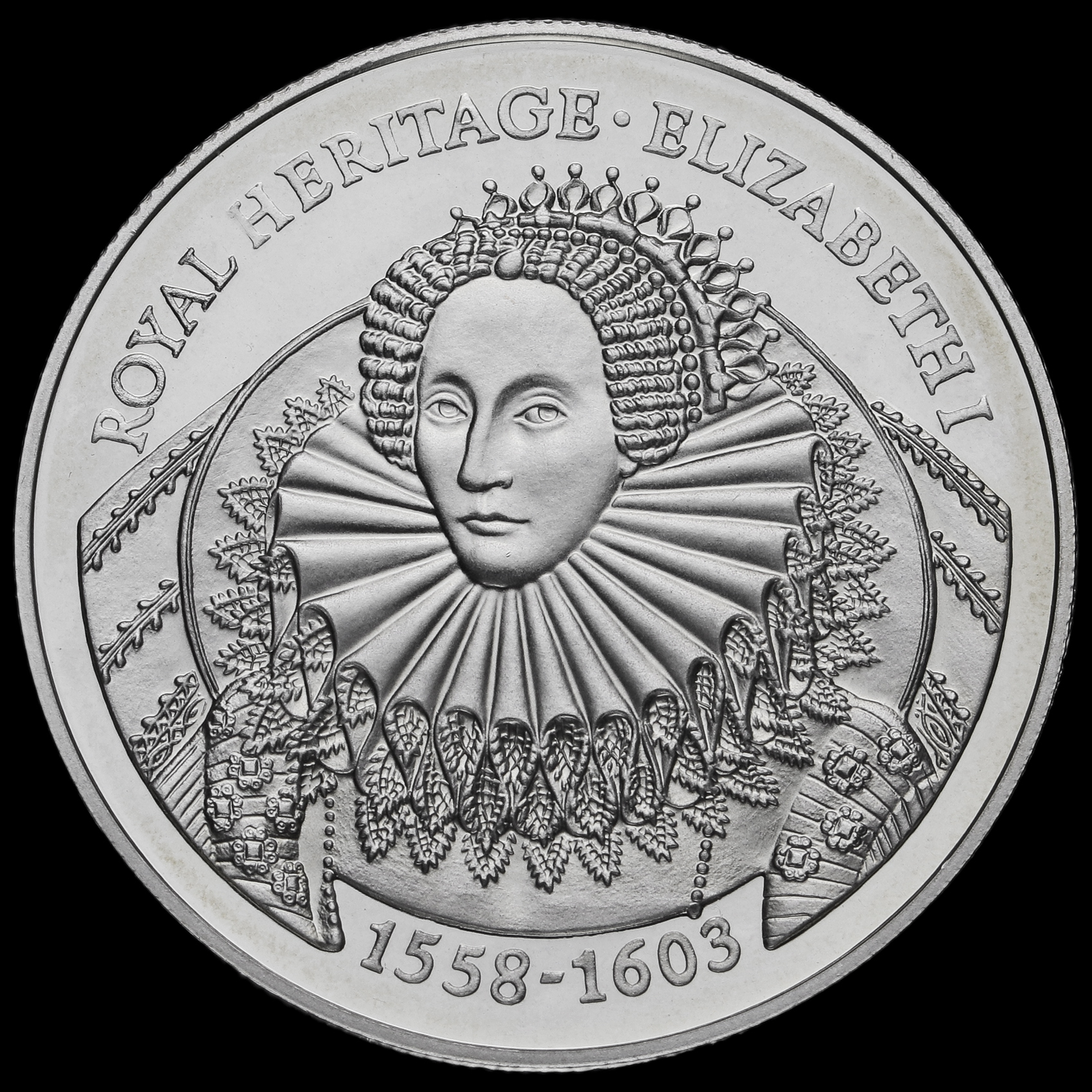 Falkland Islands 1996 Elizabeth II Silver Proof £2 Coin, Elizabeth I