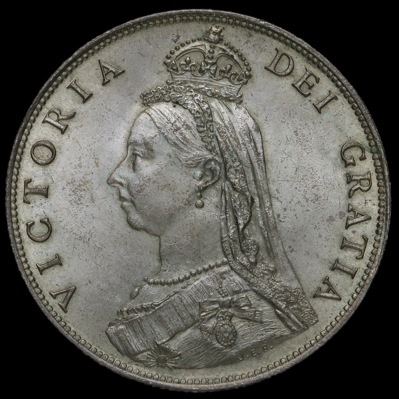 1887 Queen Victoria Jubilee Head Silver Florin