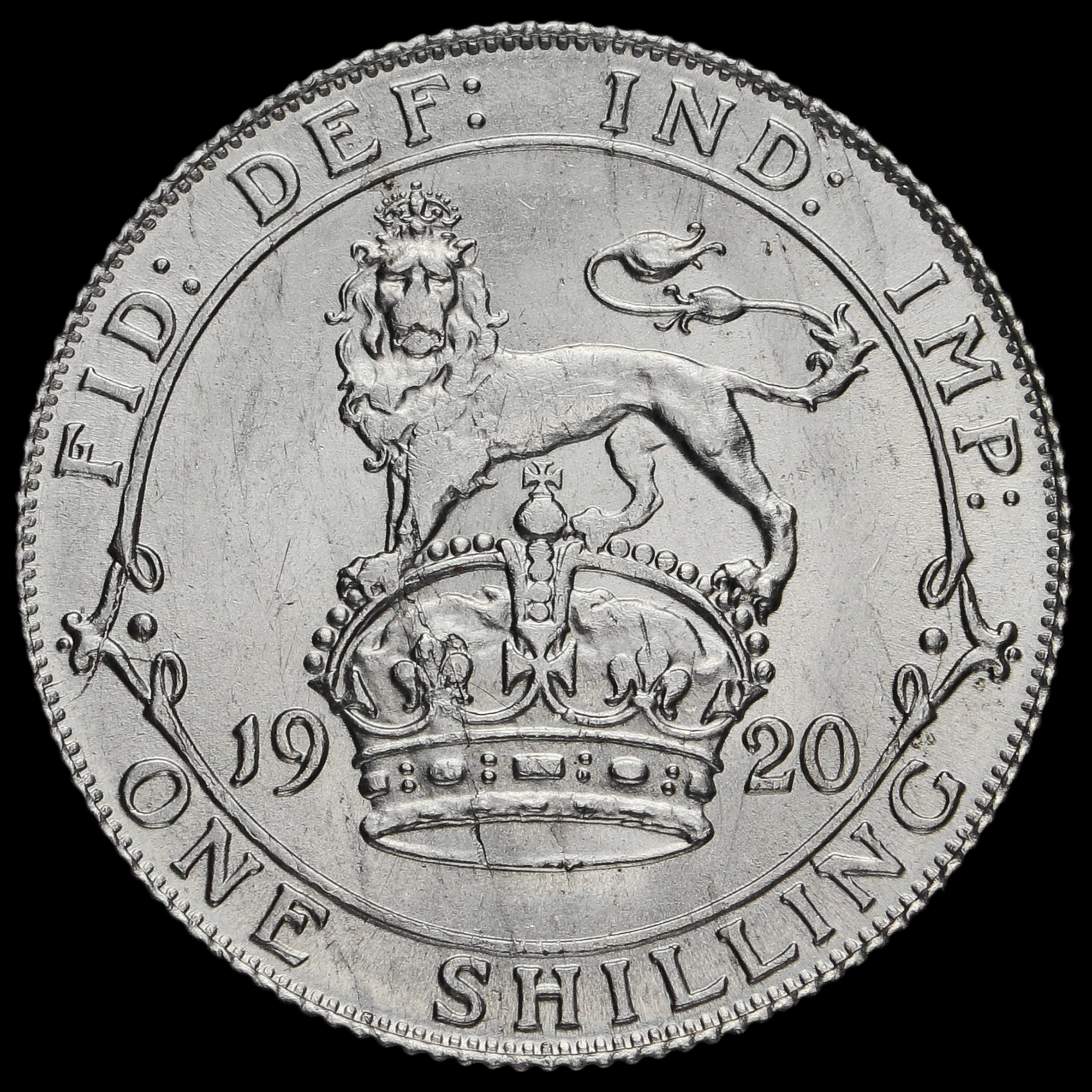 1920 George V Silver Shilling, G/EF