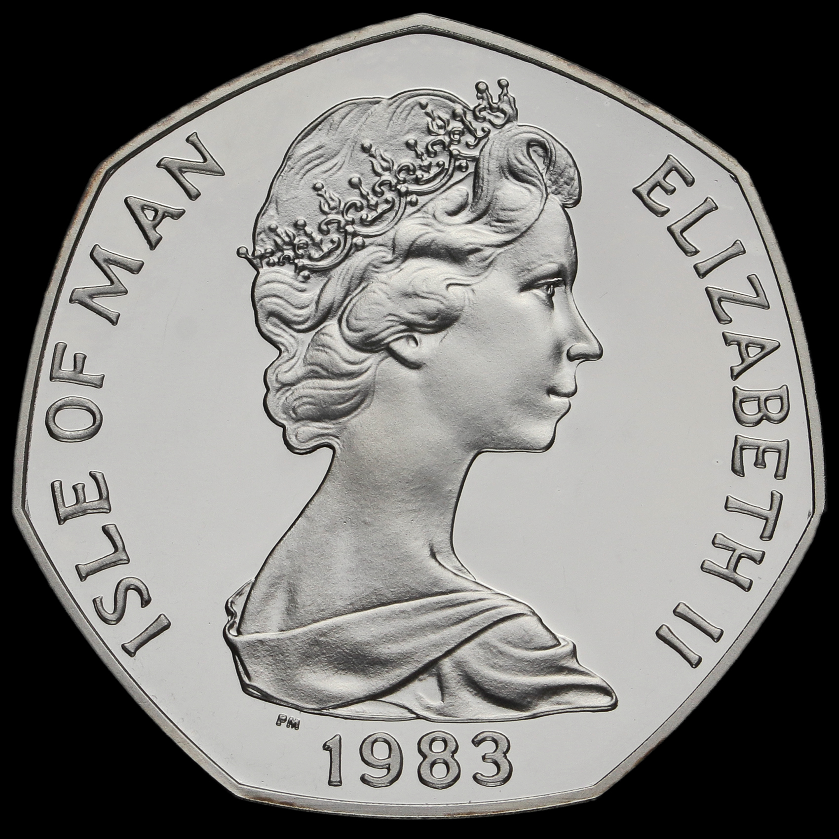 1983 Isle of Man Silver Proof Christmas 50p Coin