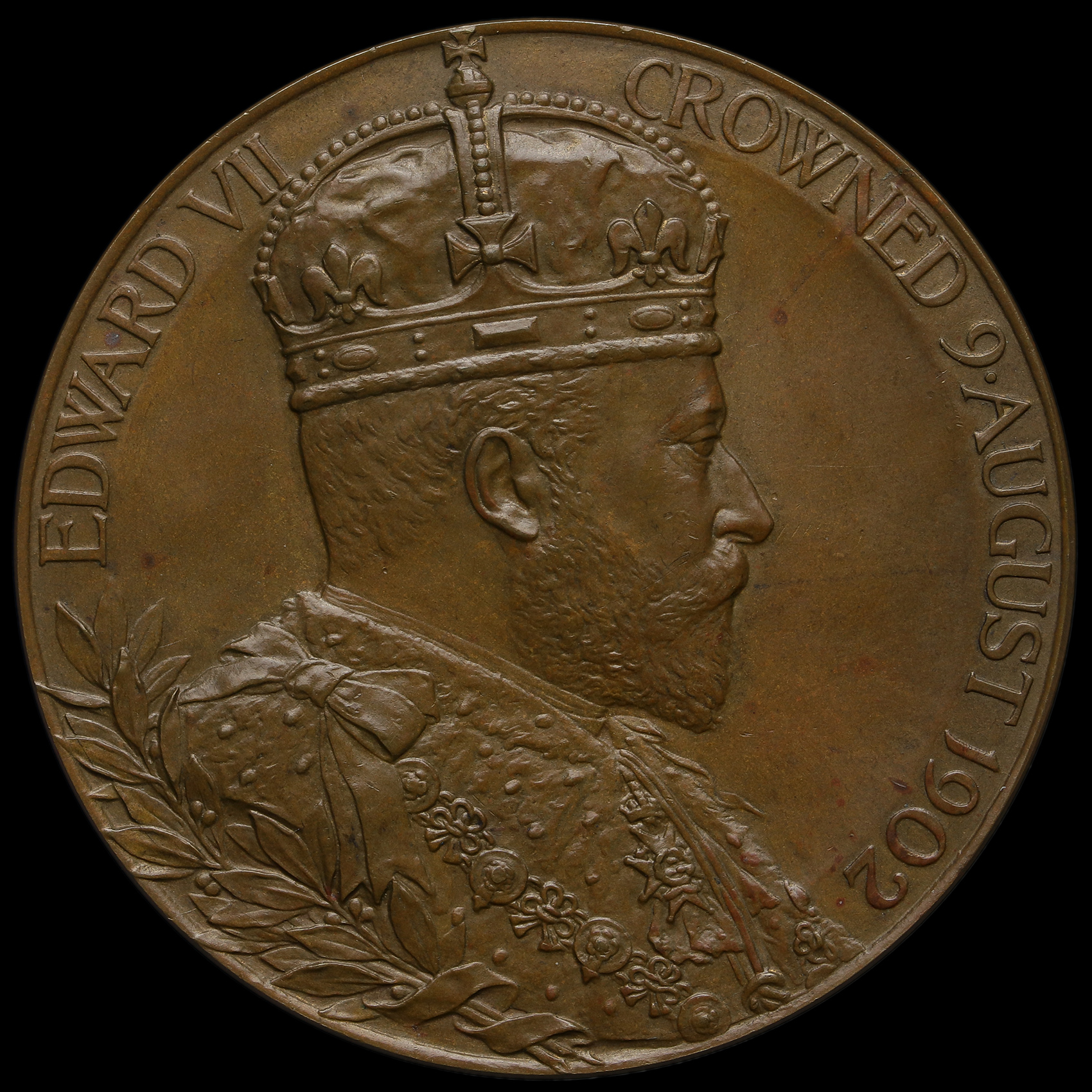 1902 Edward VII Coronation Official Bronze Medal