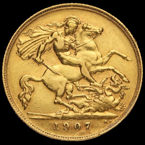 1907 Edward VII Gold Half Sovereign, London Mint