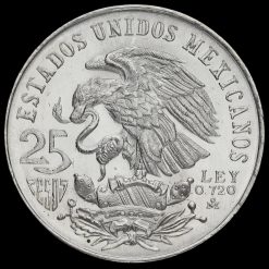Mexico 1968 Olympic Games Silver 25 Pesos Coin