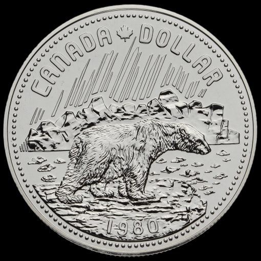 Canada 1980 Elizabeth II Silver Proof Dollar