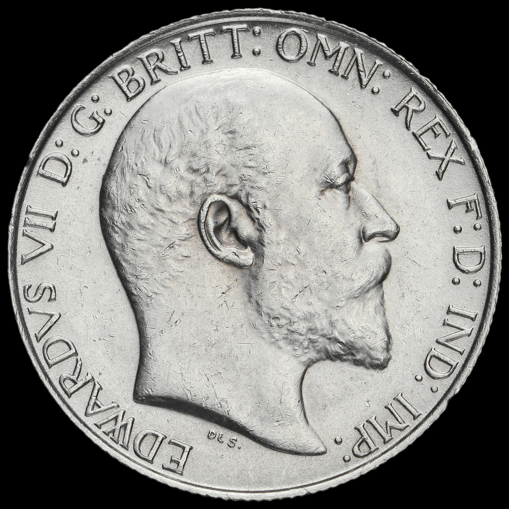 1902 Edward VII Silver Florin, A/UNC