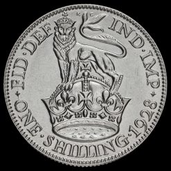 1928 George V Silver Shilling, GVF+