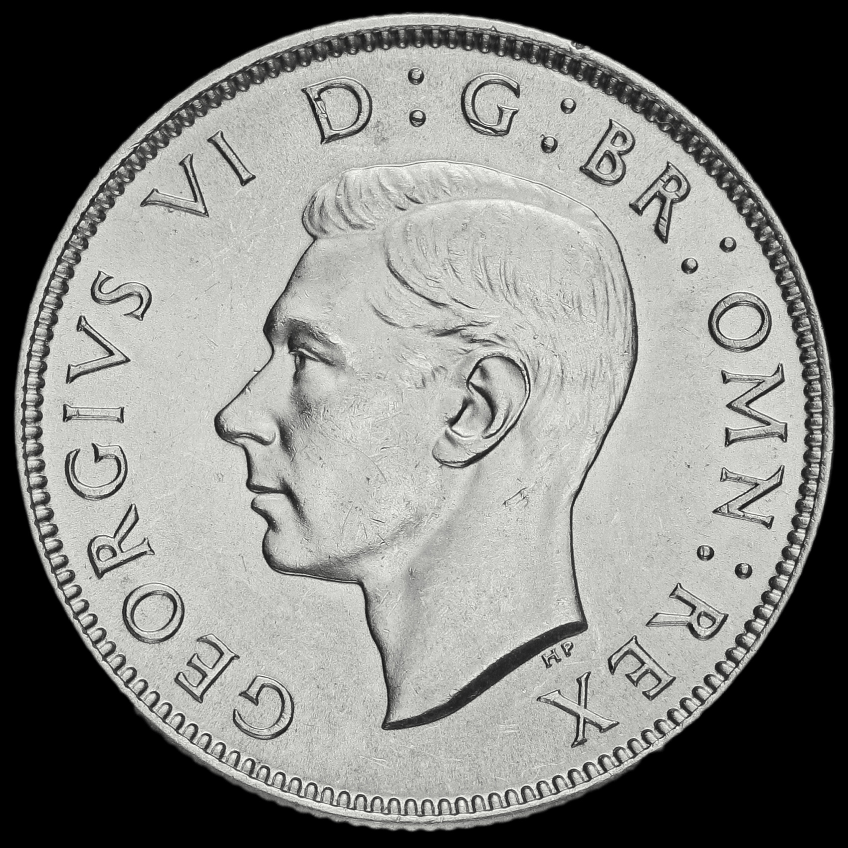 1945 George VI Silver Two Shilling Coin / Florin, UNC