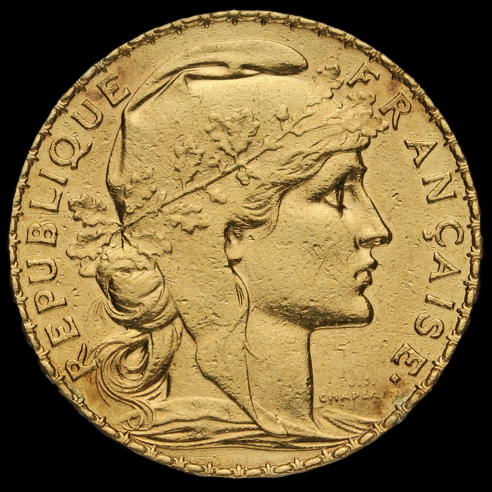 France 1914 Gold 20 Francs