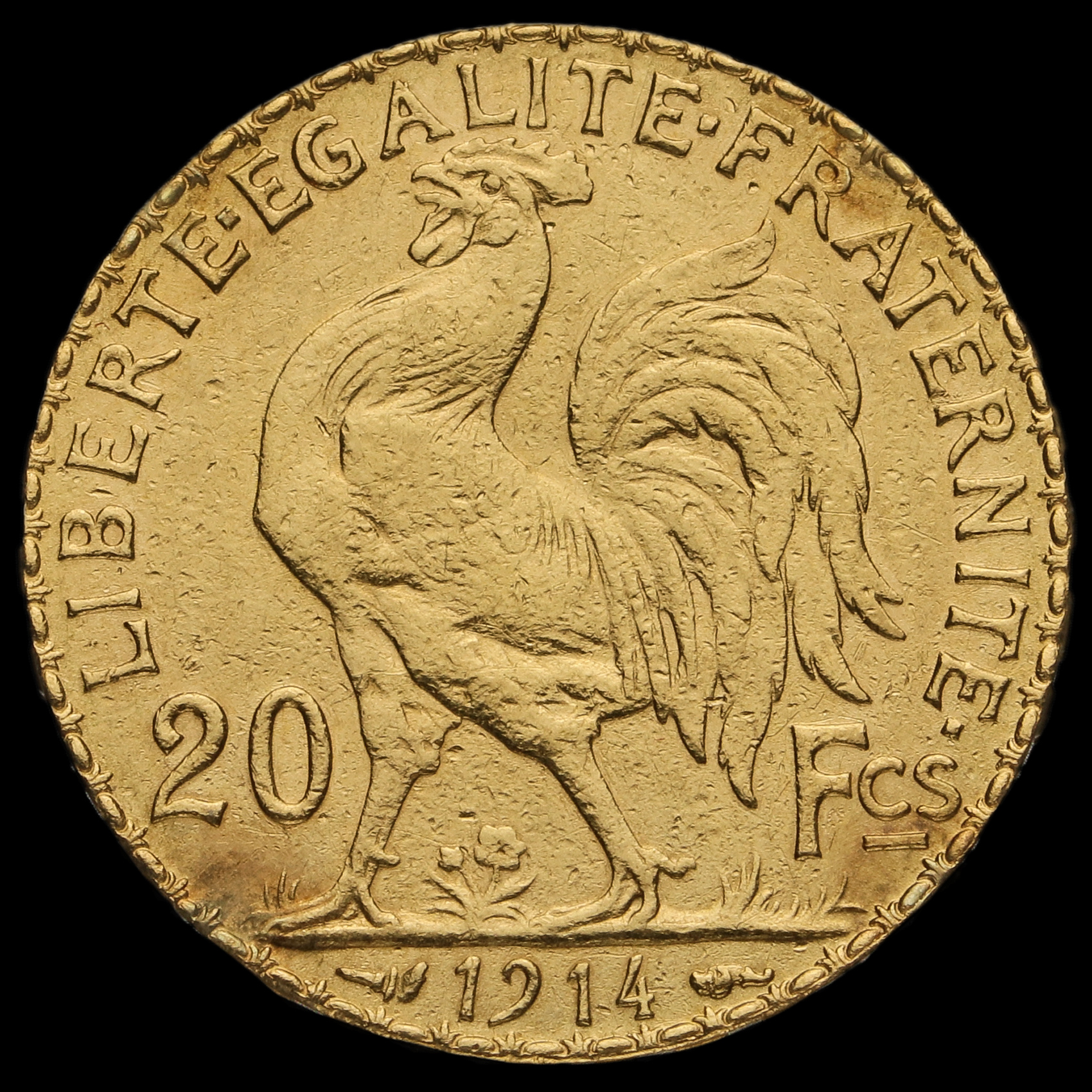 France 1914 Gold 20 Francs
