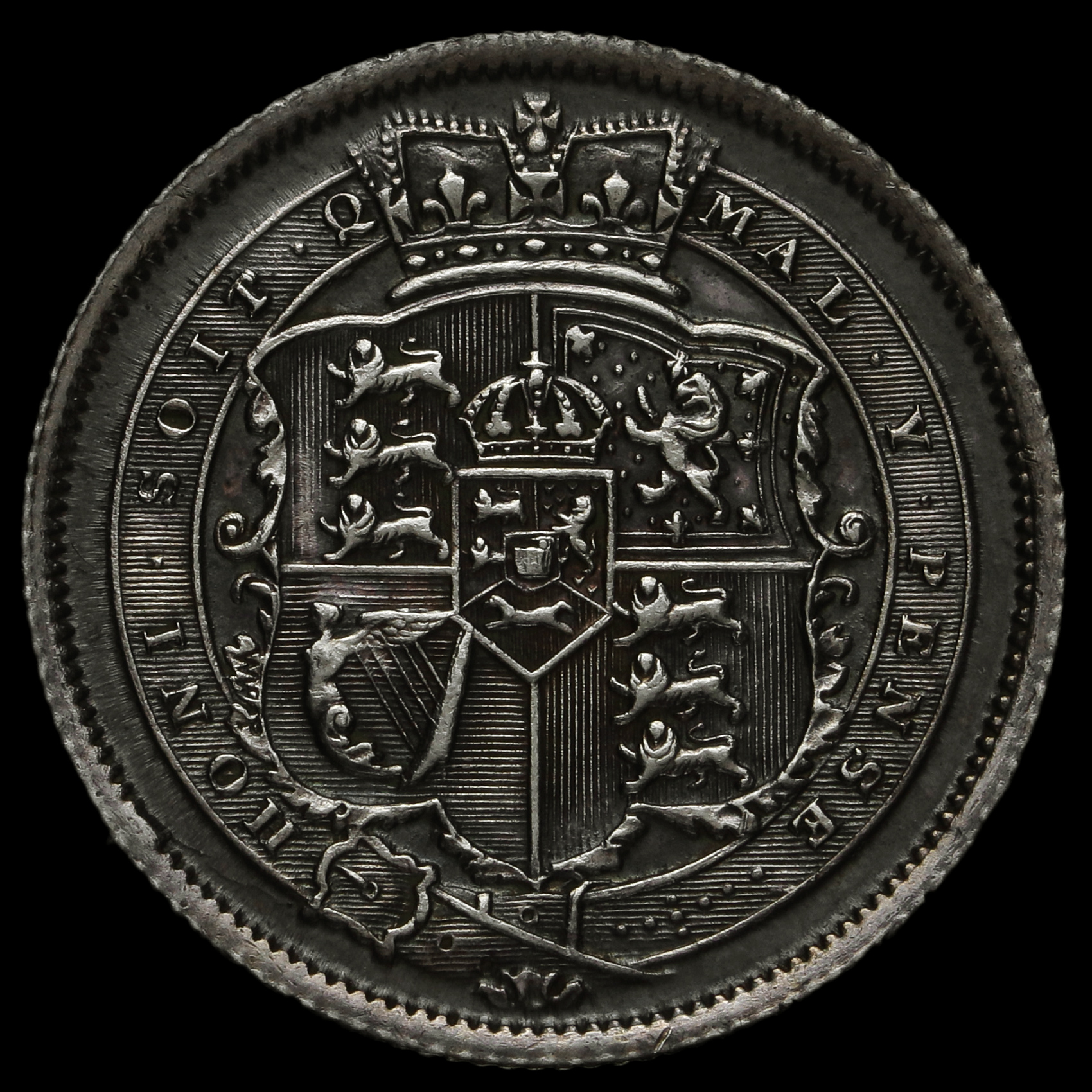1817 George III Milled Silver Shilling, UNC