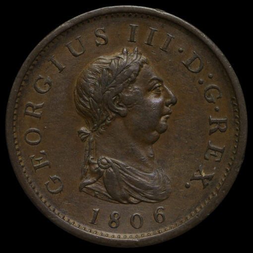 1806 George III Early Milled Copper Penny