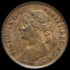 1867 Queen Victoria Bun Head Farthing