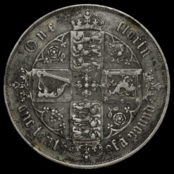 1860 Queen Victoria Gothic Florin, Rare