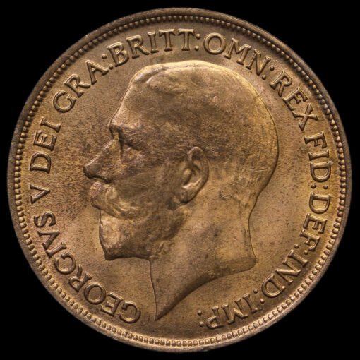 1918 George V Penny, A/UNC