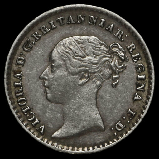 1871 Queen Victoria Young Head Silver Maundy Penny