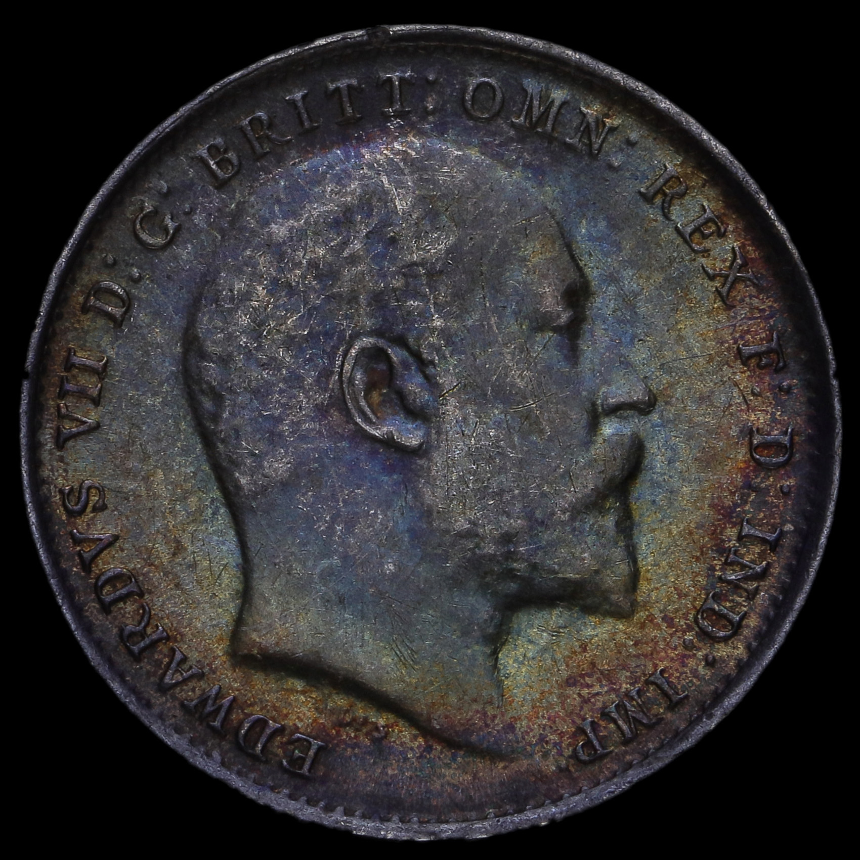 1907 Edward VII Silver Threepence, Scarce